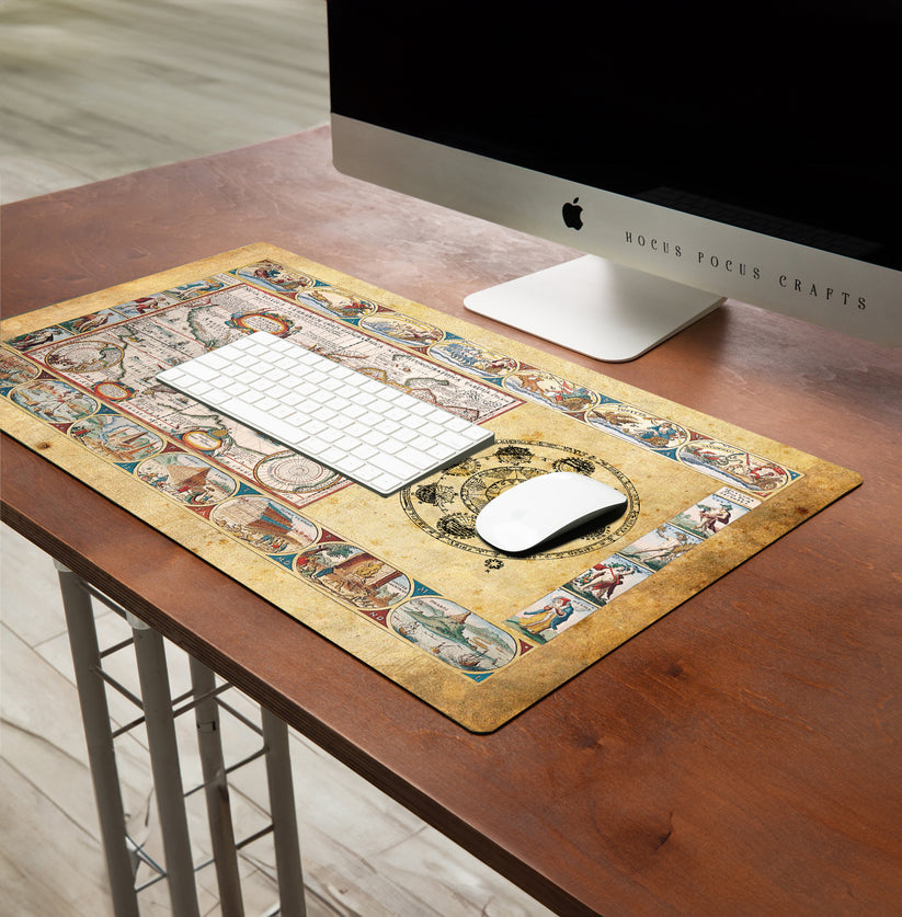 1571 World Map Desk Mat - Large (24" x 14") – Sorcery Soaps™