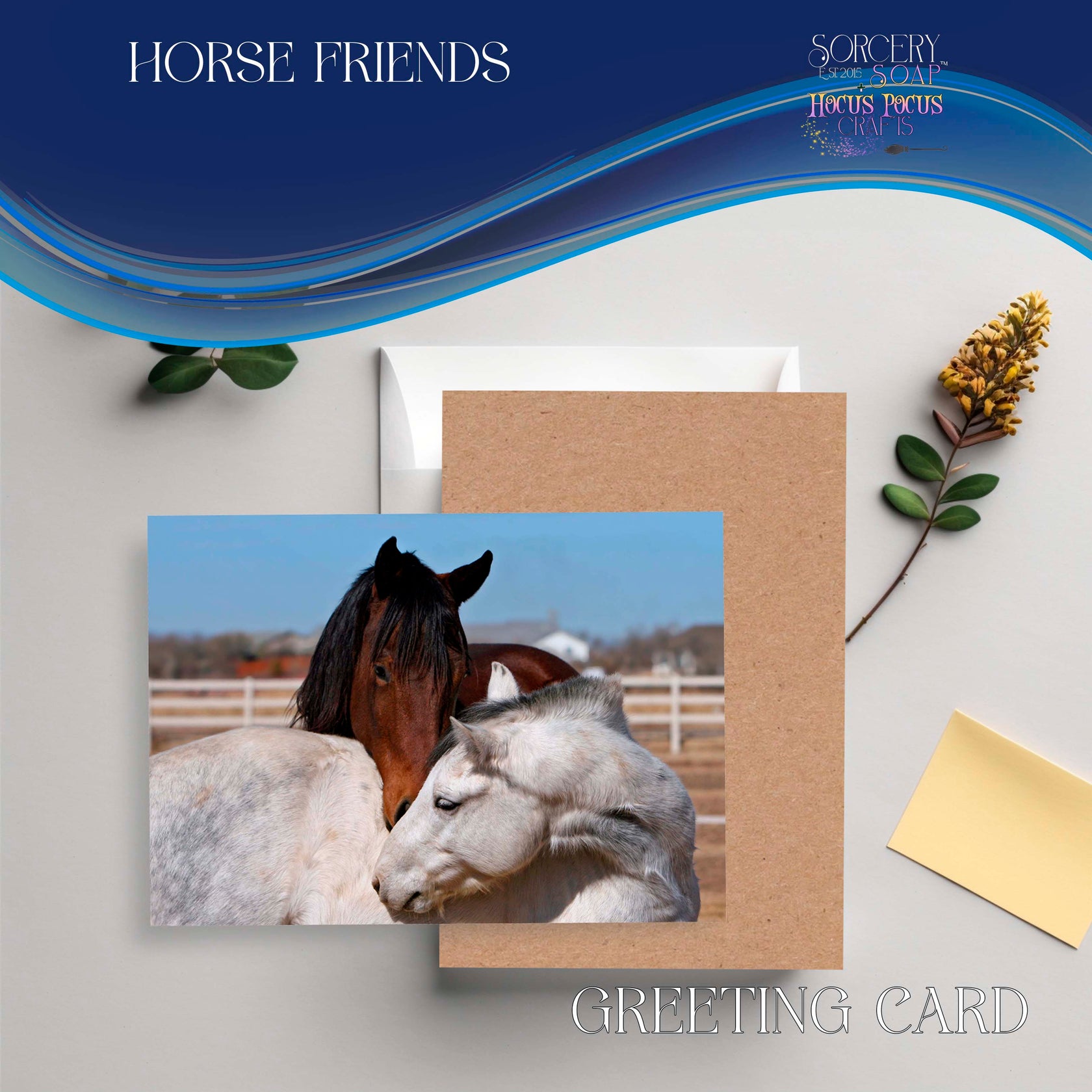 Back Country Greeting Cards - Horse Friends – Sorcery Soaps™