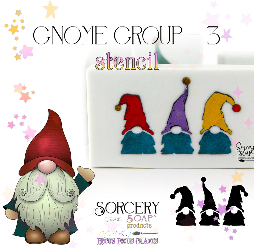 Gnome Stencils – Sorcery Soaps™