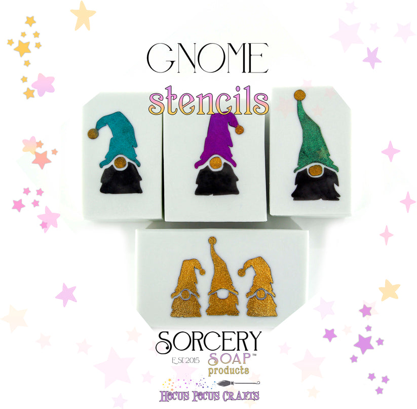 Gnome Stencils – Sorcery Soaps™